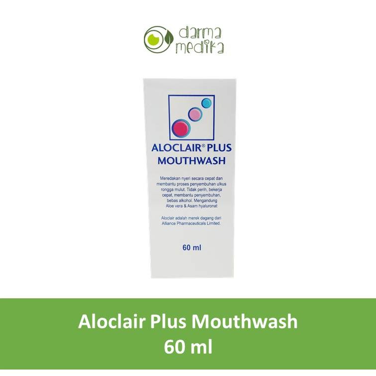 Jual Aloclair plus Oral Rinse Mouthwash 60 ml 60ml Obat Sariawan luka ...