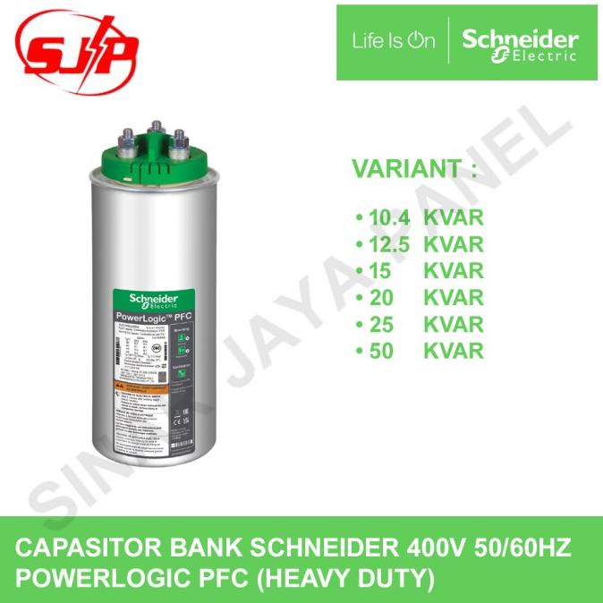 Jual Kapasitor Bank Schneider 400V Powerlogic Pfc 10/12.5/15/20/25/50 Kvar | Shopee Indonesia