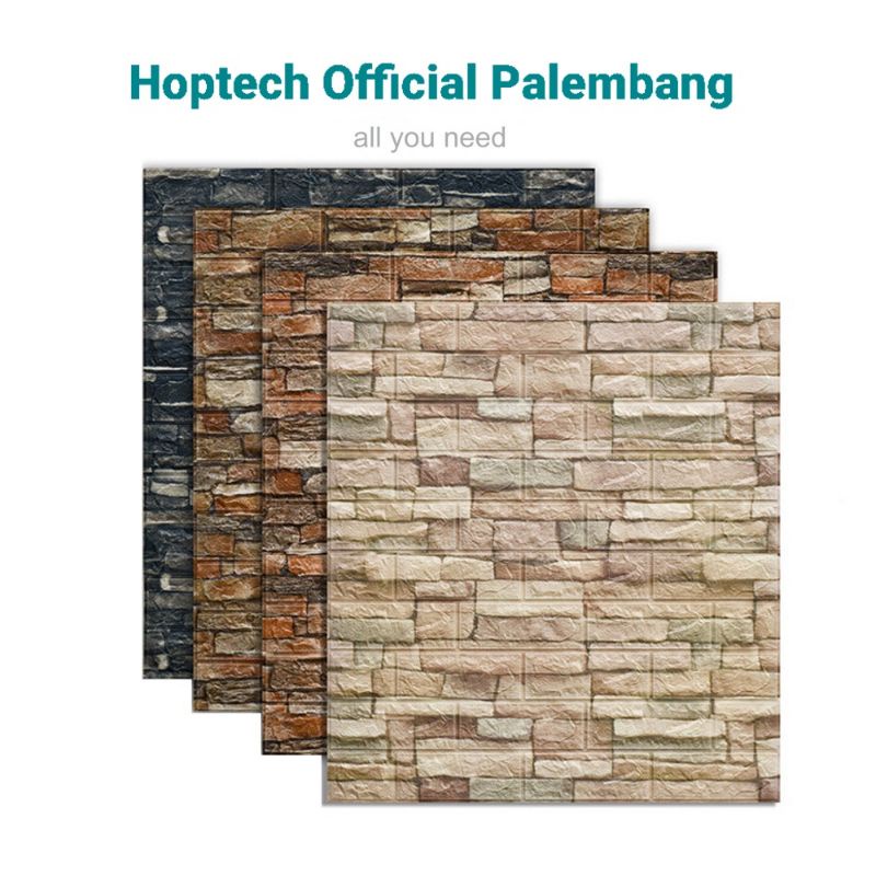 Jual Wallpaper Batu Alam 3D Busa Wallfoam | Shopee Indonesia