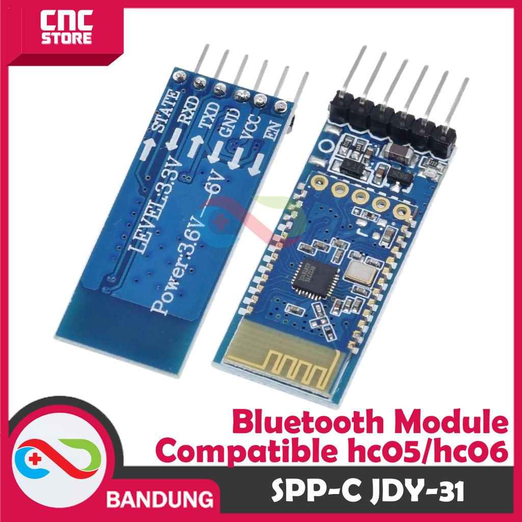 Jual SPP-C BLUETOOTH SERIAL MODUL JDY-31 COMPATIBLE HC-05 HC-06 SPPC ARDUINO | Shopee Indonesia