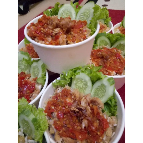 Jual Paket Rice bowl/Paket Ayam Geprek/Ayam geprek | Shopee Indonesia
