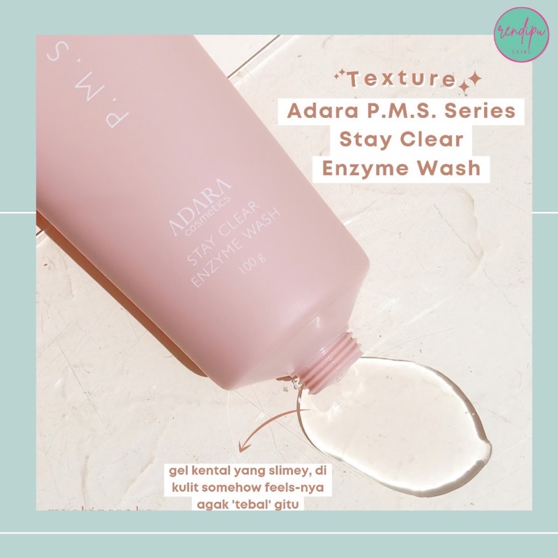Jual Adara P.M.S Stay Clear Enzyme Wash 100ml | Shopee Indonesia