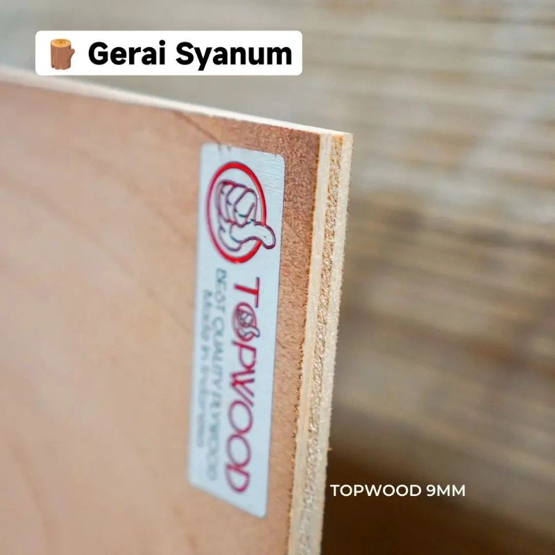 Jual 50x120cm 9mm triplek meranti plywood multiplek baru | Shopee Indonesia