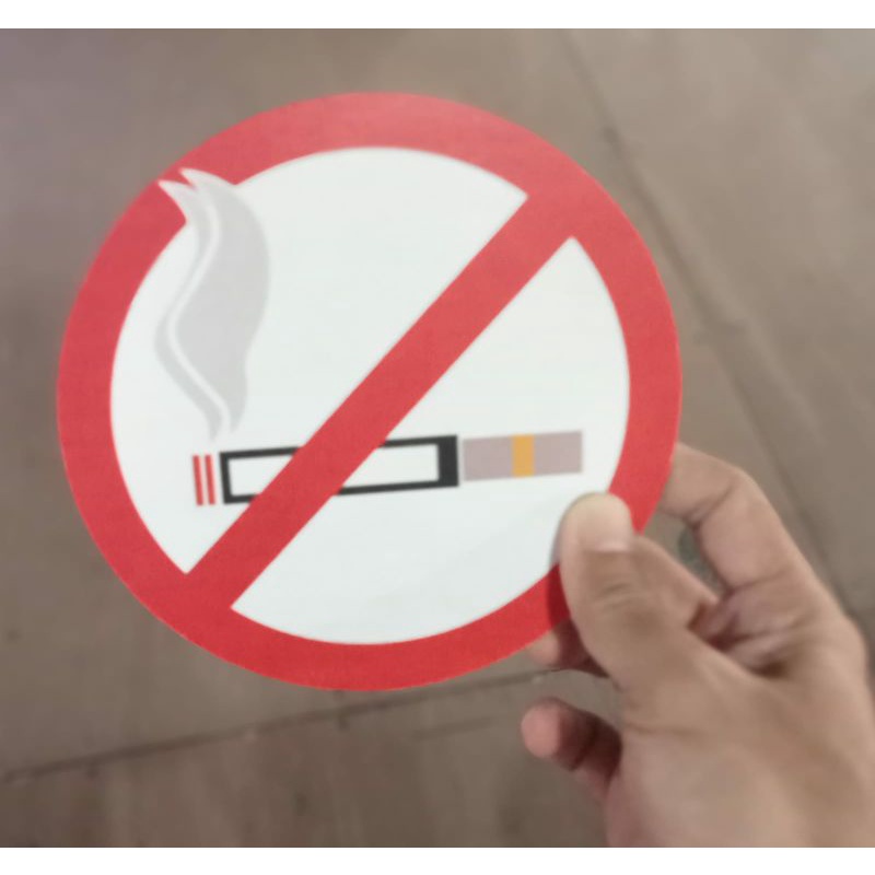 Jual dilarang merokok no smoking tanda sign rambu petunjuk rokok ...