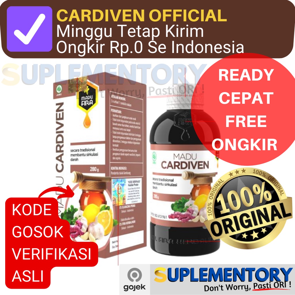 Jual Madu Cardiven Original Obat Herbal Jantung Koroner Stroke ...