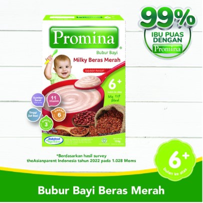 Jual Promina Bubur Bayi 6+ Beras Merah Box 120 g | Shopee Indonesia