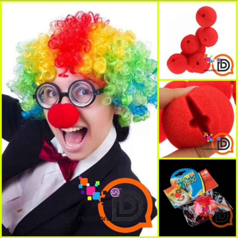 Jual HIDUNG BADUD MERAH / aksesoris badut / hidung bulat / red nose ...
