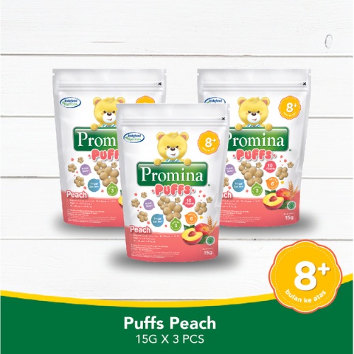 Jual Promina Puffs Peach 15 g x 3 Pcs | Shopee Indonesia