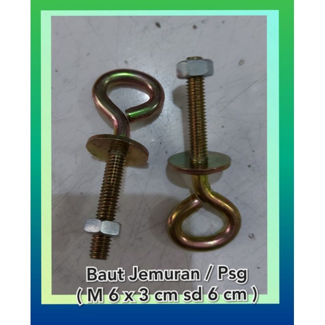 Jual Baut mur Cantolan Jemuran / Pasang | Shopee Indonesia