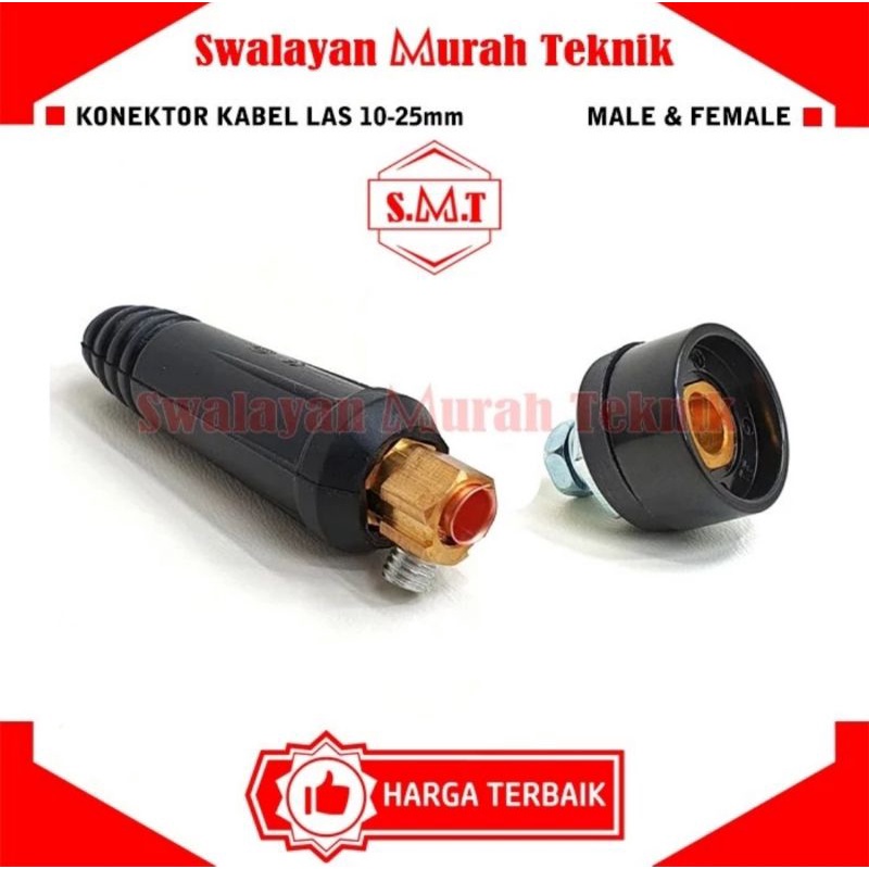 Jual Konektor Socket Kabel Las LAZARO 10-25 mm Male Female Welding ...