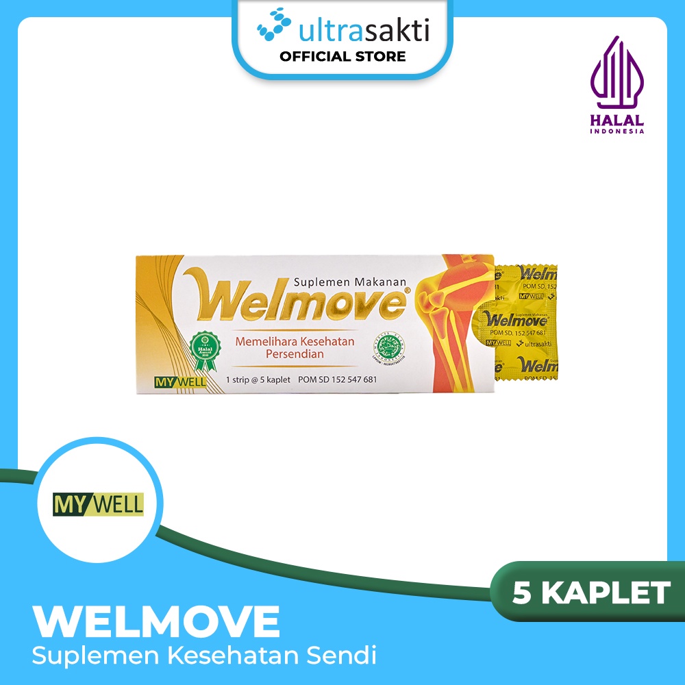 Jual Welmove 1 Amplop @5 Kaplet - Suplemen Kesehatan Sendi | Shopee ...