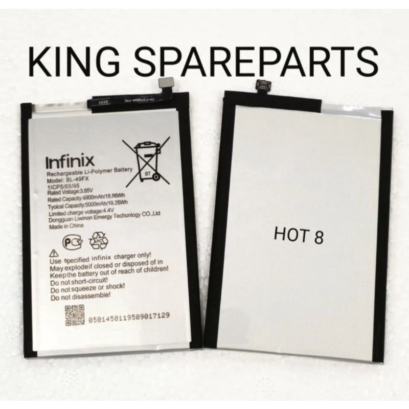 Jual BATERAI BATRE BATTERY INFINIX HOT 8 X650 / HOT 9 X655 / SMART 5 ...