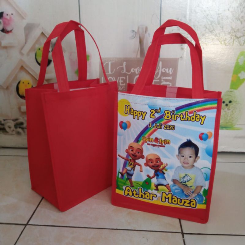 Jual Tas Ulang Tahun / Goodie Bag Custom Free Desain / Tas Souvenir ...