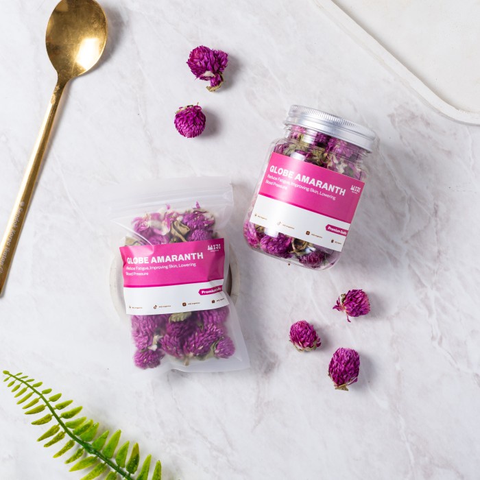Jual Globe Amaranth Bunga Flower Teh Tisane Dried Kering Herbal Organik ...