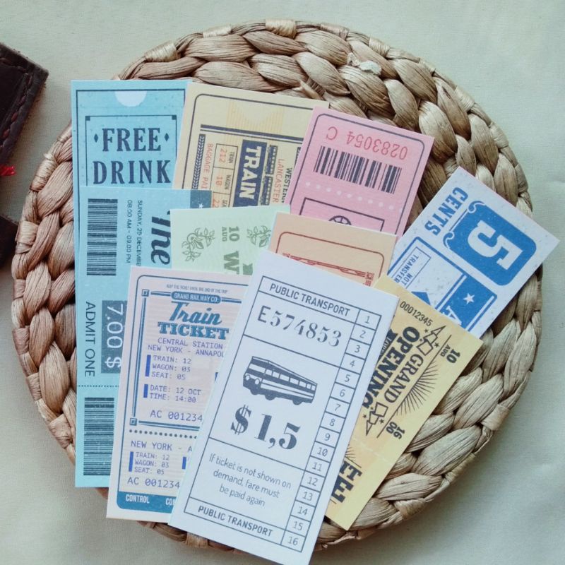 Jual Ticket Deco Untuk Scrapbook/Jurnal | Shopee Indonesia