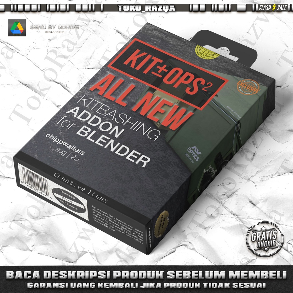 Jual 3D Blender - Kit Ops Pro 2 / Kitbashing + Eevee + Cycles Materials ...