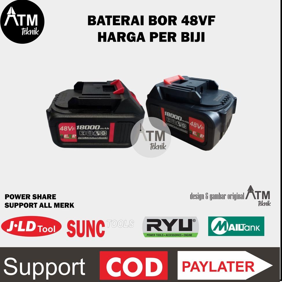 Jual [390] Baterai Mesin Impact Battery 48V Batrai Impact Wrench SUNC ...