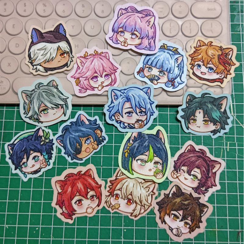 Jual [BACA DESC] genshin stickers (diecut sticker) venti, kazuha ...