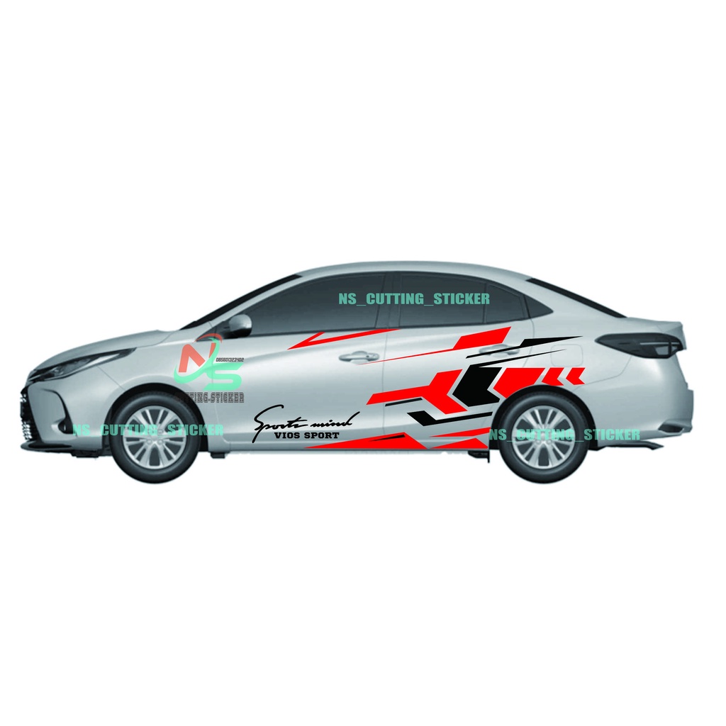 Jual Sticker mobil toyota vios stiker sticker mobil vios sport | Shopee ...