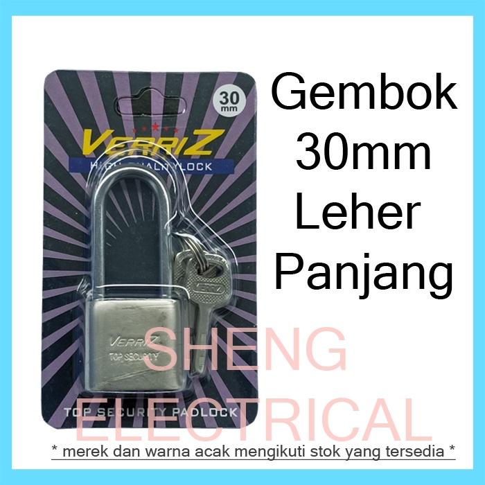 Jual Gembok 30L 30 L Mm Pintu Pagar Rumah Kamar Toko Gerbang 30mm Leher Panjang Serba Guna ...