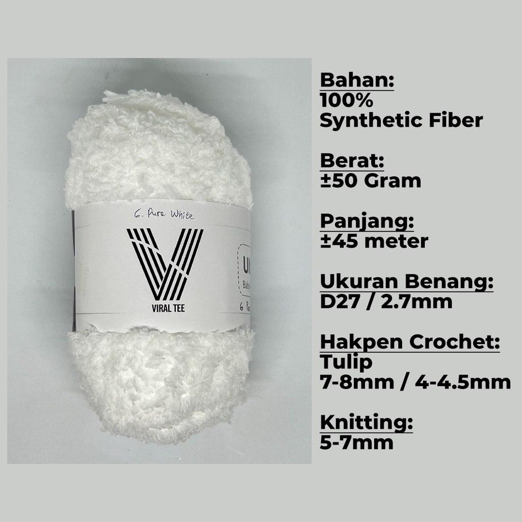 Jual Benang Rajut Handuk Bulu Import (50gr) / Towel Yarn Boneka Doll ...