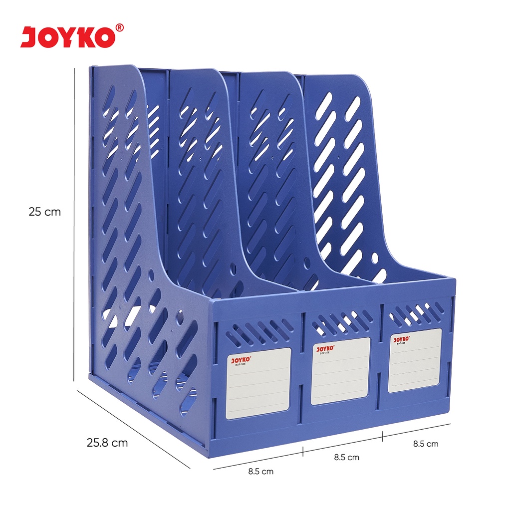 Jual Box File Keranjang Plastik Rakit 3 Susun Joyko BOF-3BE Blue ...