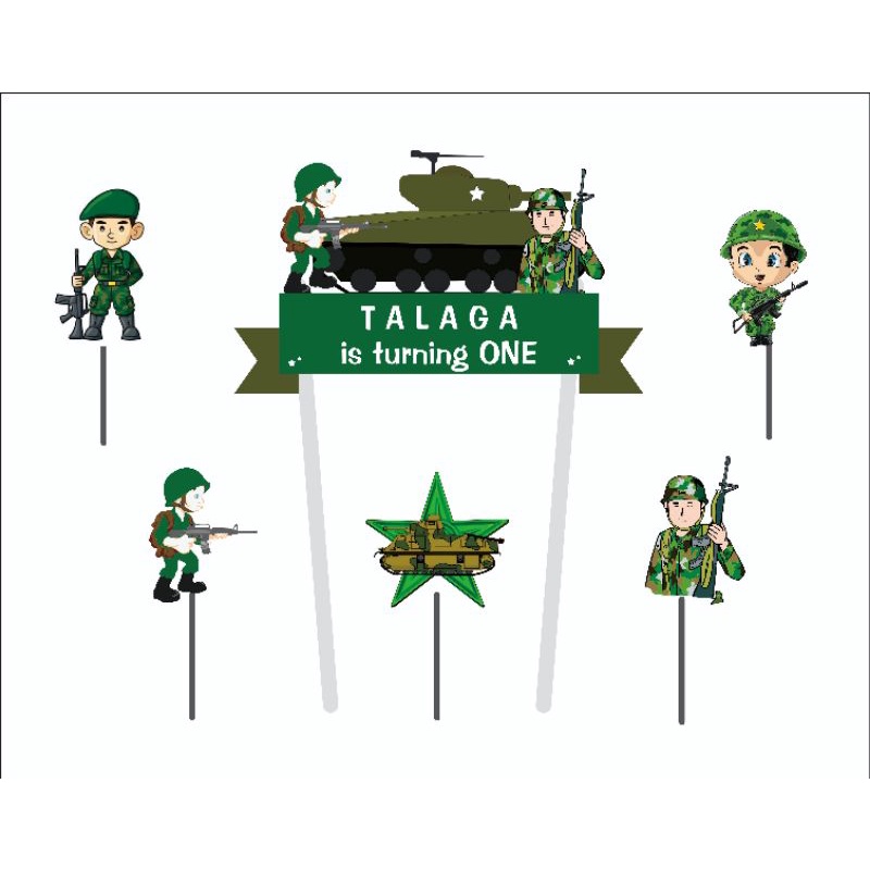 Jual Topper Cake TNI Design (PAKE NAMA) | Shopee Indonesia