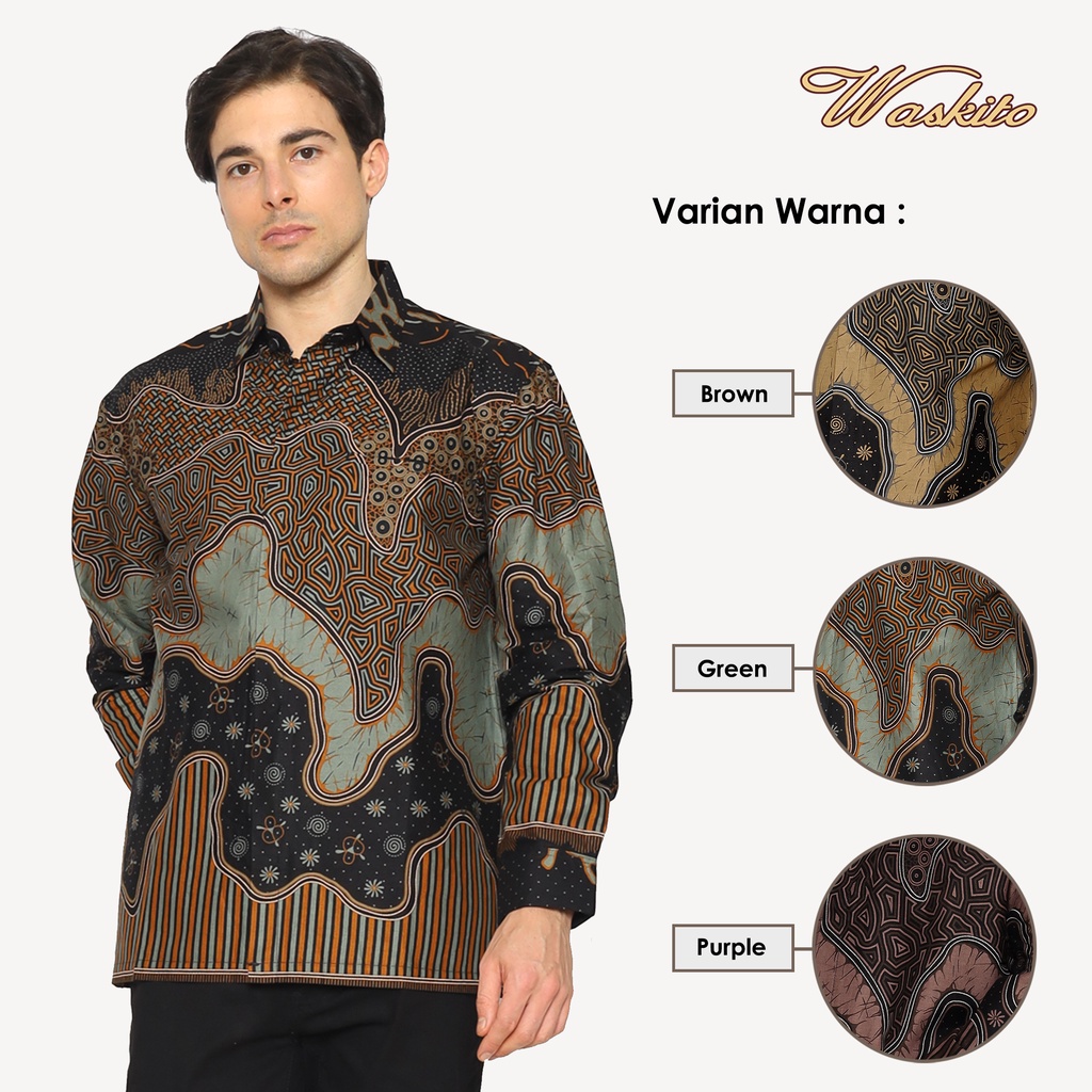 Jual Waskito Kemeja Batik Katun KB 101024 | Shopee Indonesia