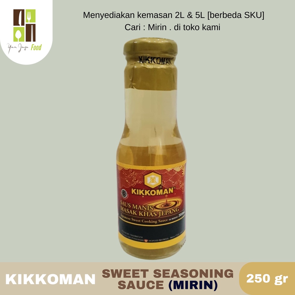 Jual Kikkoman Sweet Seasoning Sauce Halal Cuka Sushi Mirin [250g ...