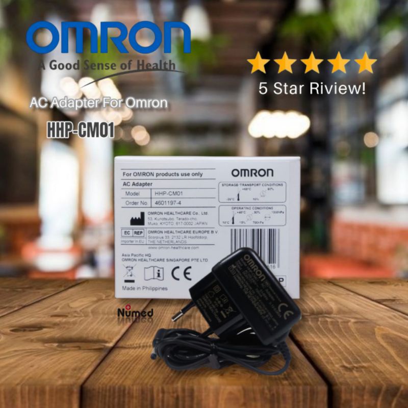 Jual Adaptor Original Omron HHP-CM01 / Bergaransi Resmi AC / DC Adaptor Tensimeter Digital Omron ...