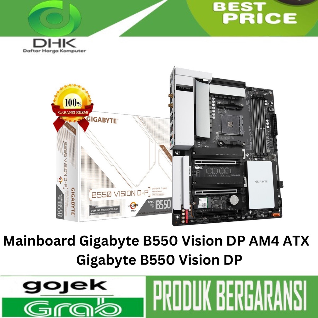 Jual Mainboard Gigabyte B550 Vision D-P - AM4 ATX - Gigabyte B550 ...