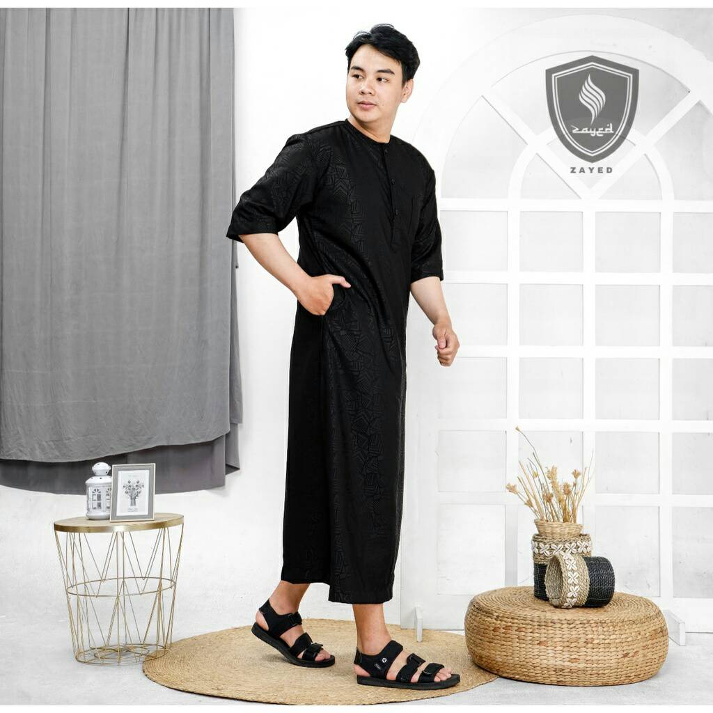 Jual Gamis Embos Pakistan Tangan Pendek Terbaru Gamis Pria Dewasa (COD ...