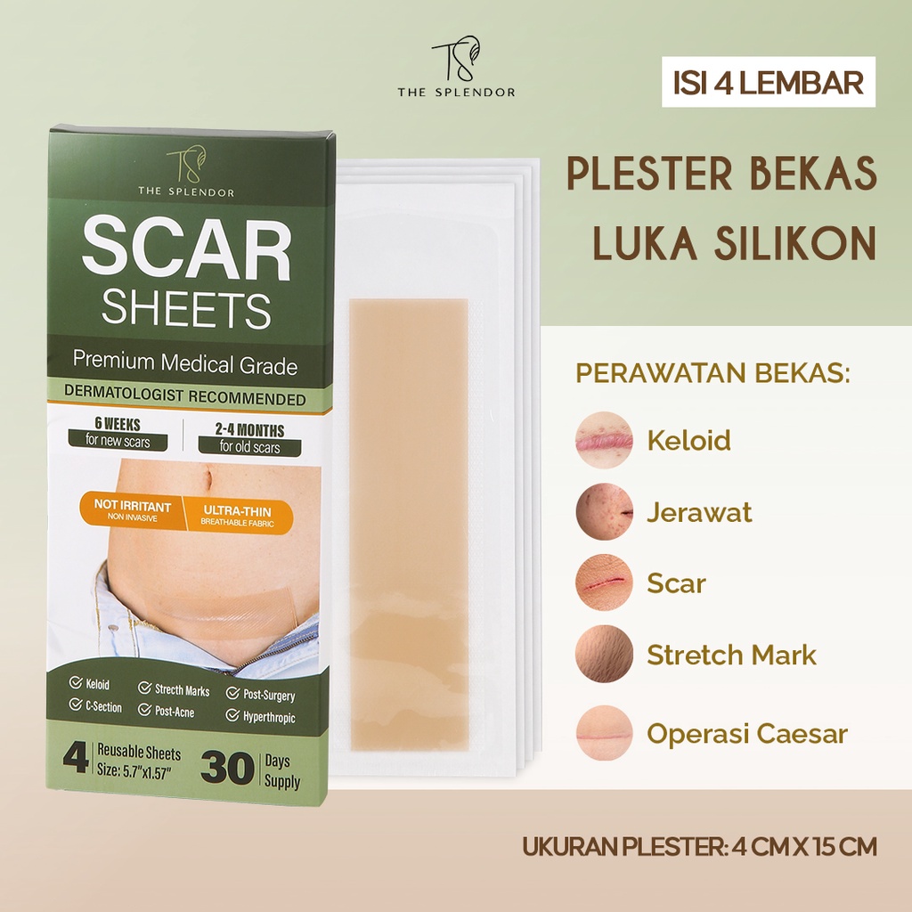 Jual 4PCS Scar Sheet - Penghilang / Perawatan Keloid, Bekas Jerawat, C ...