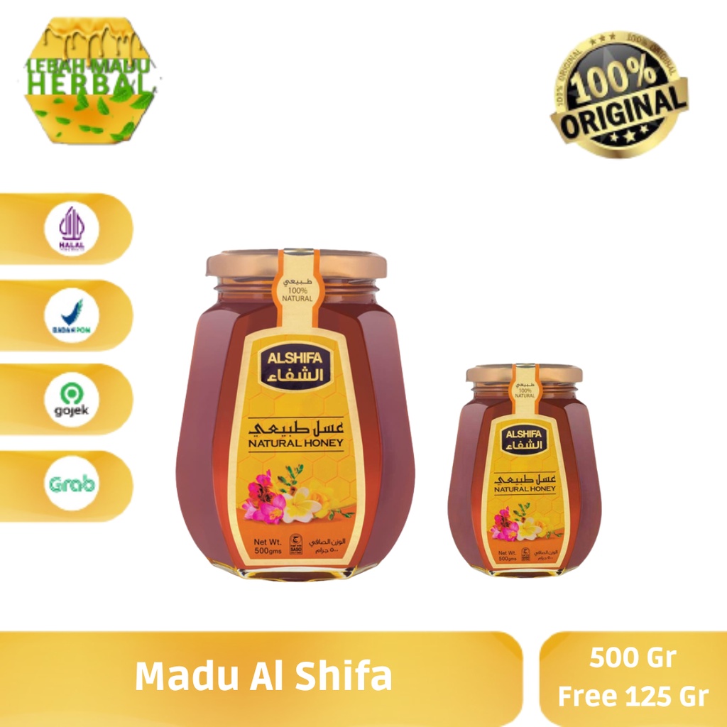 Jual Madu Murni Al Shifa Ashifa 500gr FREE 125Gr - 100% Asli Impor Arab ...