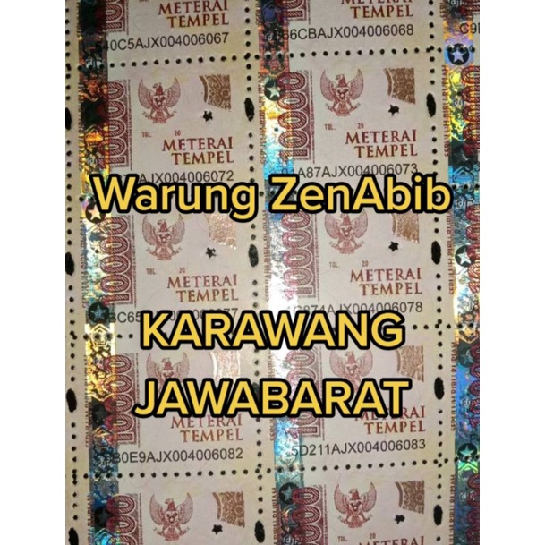 Jual Materai 10000 Materai tempel 10000 materai 10000 asli Materai 1000 ...