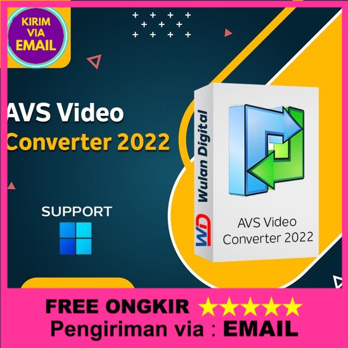 Jual Software Convert Video: AVS Video Converter 2022 Full Version [Win] Lifetime | Shopee Indonesia