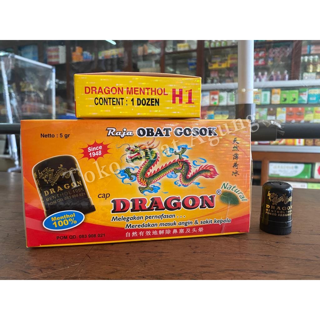 Jual Obat Gosok Menthol Cap Dragon H1 (5 gr) Termasuk Tempat Menthol ...