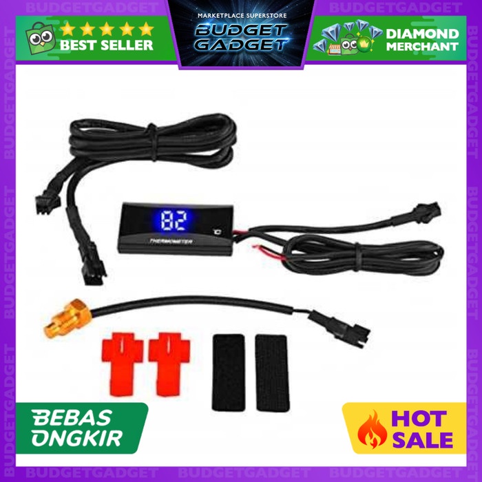 Jual Trem Koso Termometer Digital Pengukur Suhu Air Radiator Mesin ...