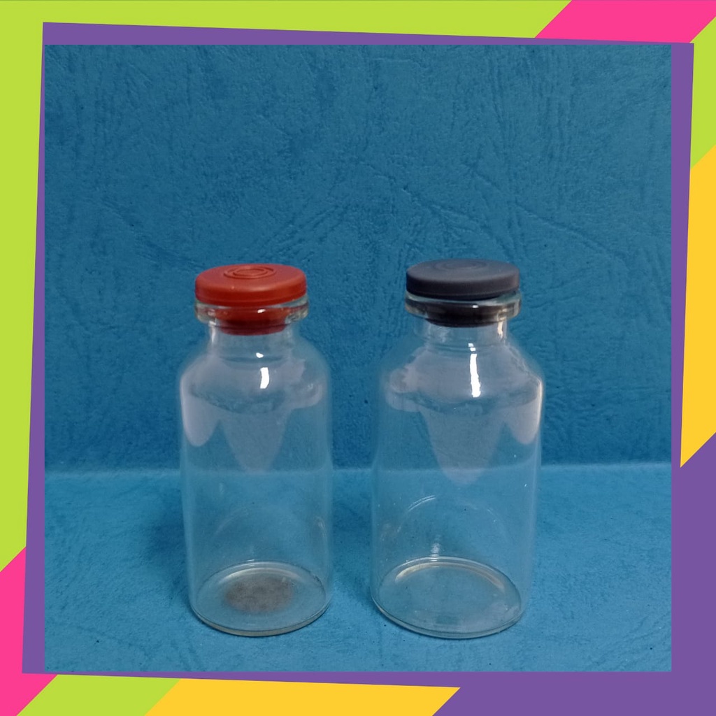 Jual Botol Kaca Vial 25ml Injeksi kosong Bening | Shopee Indonesia