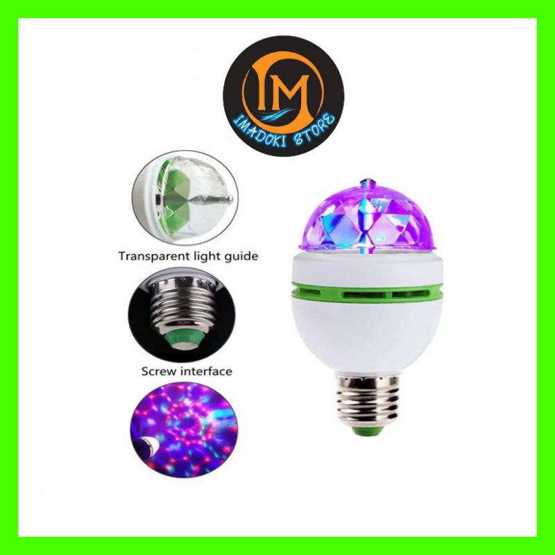Jual LAMPU DISCO PUTAR / LAMPU LED MINI PARTY LIGHT / LAMPU MINI LED ...