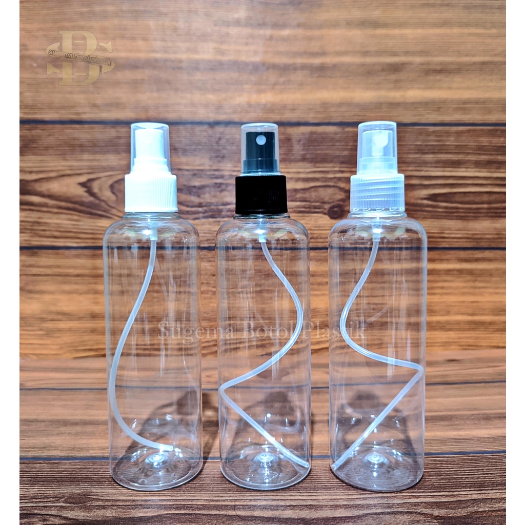 Jual Botol Spray 250ml Bening Pet Plastik Tebal / Botol Spray 250ml ...