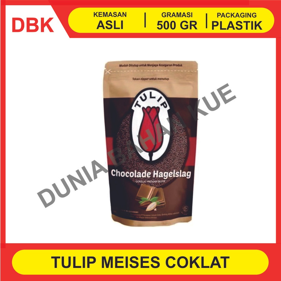 Jual TULIP CHOCOLADE HAGELSLAG 500 GRAM ZIPLOCK / MEISES / MESES ...