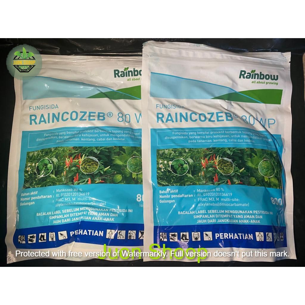 Jual FUNGISIDA Raincozeb 80WP - Mancozeb Biru 80% - 800gr - Fungisida ...