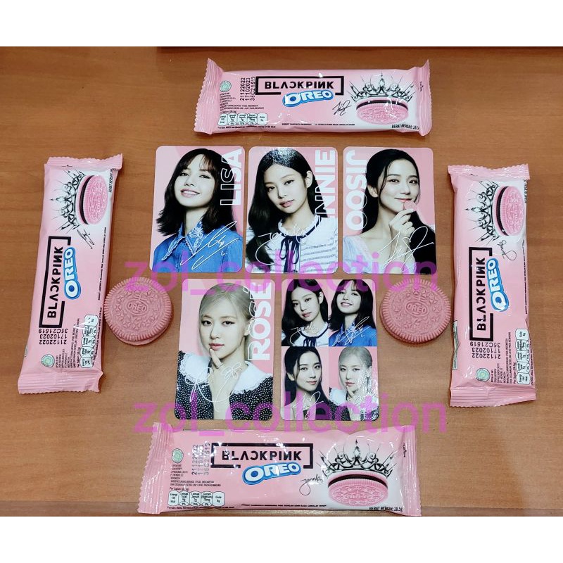 Jual Photocard Oreo Blackpink Jennie Rose Lisa Jisoo PC Blackpink Oreo ...