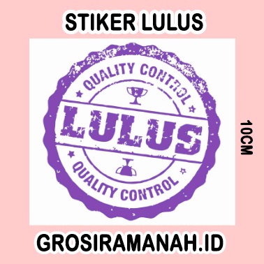 Jual STIKER STICKER LULUS TRANSPARAN XBANNER WISUDA BANNER | Shopee ...