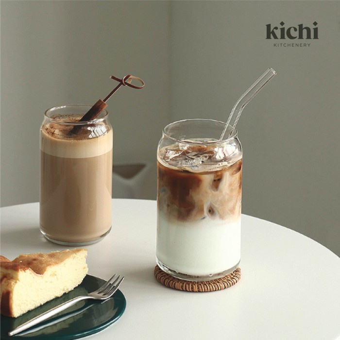 Jual Gmu Kiru Cola Glass Gelas Kaca Cafe Aesthetic Bentuk Kaleng Coca ...