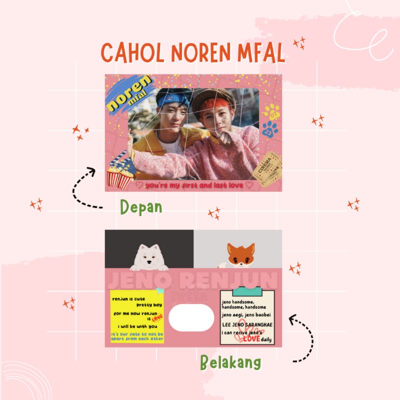 Jual CARD HOLDER CAHOL NOREN MFAL, CAHOL COUPLE JENO RENJUN | Shopee ...