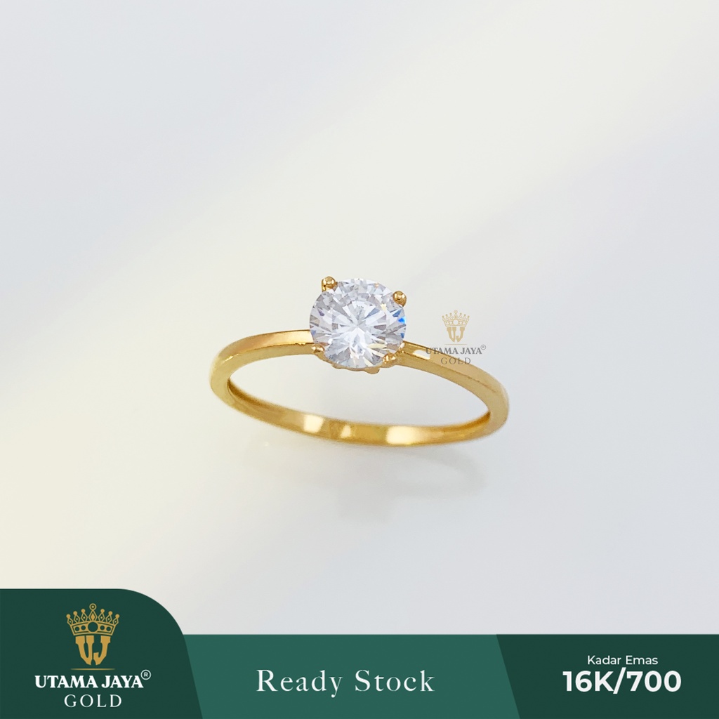 Jual Cincin model mata satu bulat ring polos | Shopee Indonesia