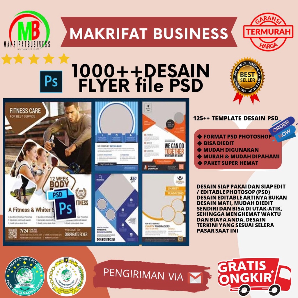 Jual PAKET 1000 DESAIN PSD TEMPLATE DESAIN BROSUR FLYER TERKINI SIAP ...