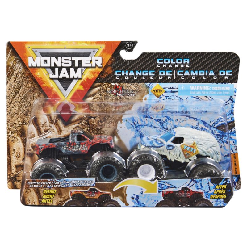Jual Monster Jam Color Change Northern Nightmare Yeti True Metal ...